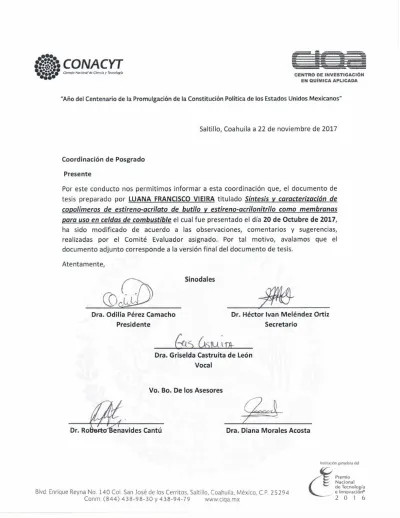 centro de investigación en química aplicada - Repositorio CIQA