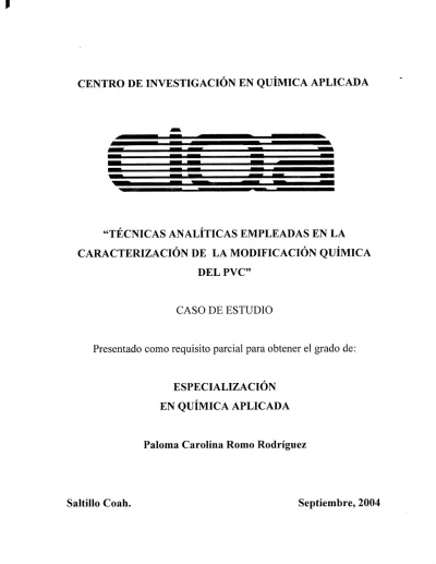 centro de investigación en química aplicada - Repositorio CIQA