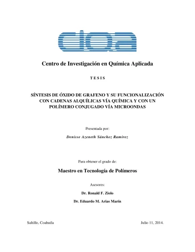 Centro de Investigación en Química Aplicada - Repositorio CIQA