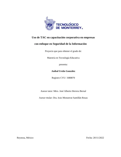 Indicadores de desempeño y efectividad - Resultados del proyecto de ...