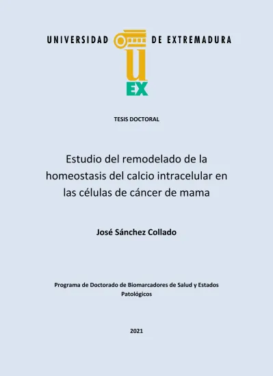 Estudio del remodelado de la homeostasis del calcio intracelular en ...