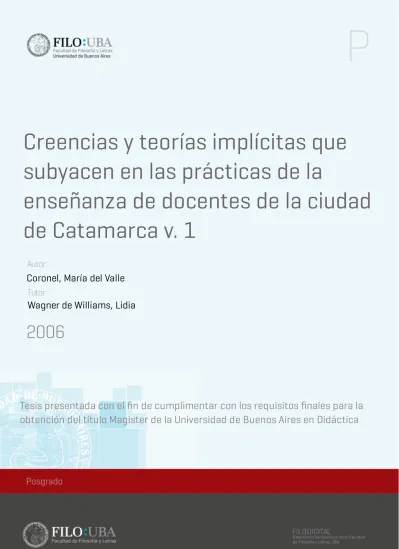 Dificultades de los alumnos - Creencias y teorías implícitas que ...