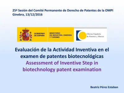 Evaluación de la Actividad Inventiva en el examen de patentes ...