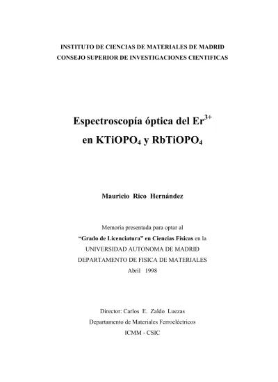 Absorción óptica - Técnicas experimentales