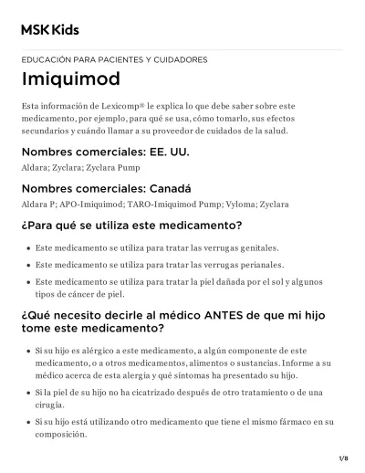 Este medicamento se utiliza para tratar las verrug as g enitales. Este ...