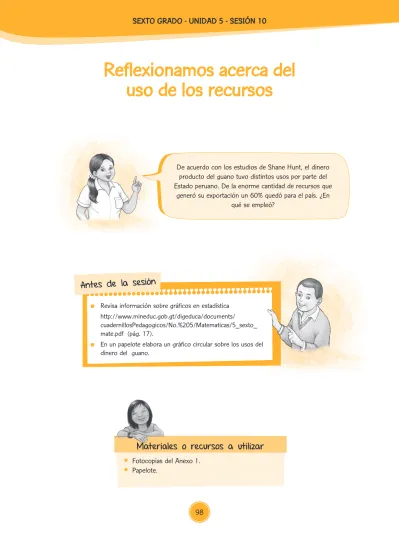 Reflexionamos acerca del uso de los recursos