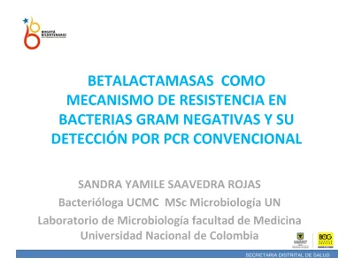 BETALACTAMASAS COMO MECANISMO DE RESISTENCIA EN BACTERIAS GRAM ...