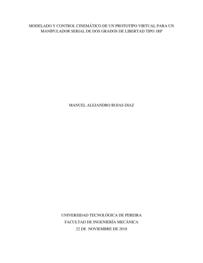 CONCLUSIONES - Modelado y control cinemático de un prototipo virtual ...