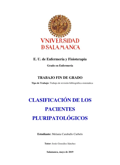 Patologías más frecuentes en pluripatológicos