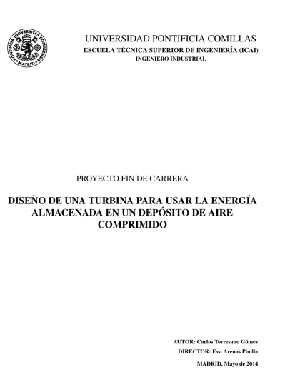 Turbina 200 - 1 bar - Diseño de las turbinas