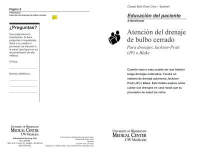 Atención del drenaje de bulbo cerrado