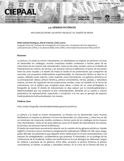 Géneros pictóricos : Influencias entre las artes visuales y el diseño ...