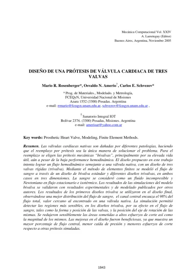 DISEÑO DE UNA PRÓTESIS DE VÁLVULA CARDIACA DE TRES VALVAS