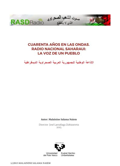 estructurA orgAniZAtivA - DEL GOBIERNO DE LA RASD