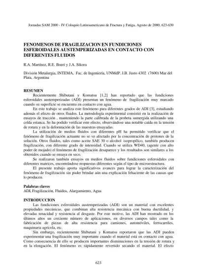 FENOMENOS DE FRAGILIZACION EN FUNDICIONES ESFEROIDALES AUSTEMPERIZADAS ...