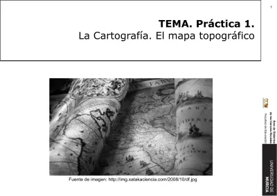 TEMA. Práctica 1. La Cartografía. El mapa topográfico. Fuente de imagen: