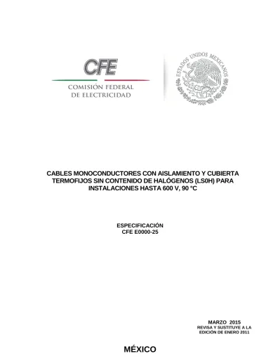 CABLES MONOCONDUCTORES CON AISLAMIENTO Y CUBIERTA TERMOFIJOS SIN ...