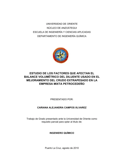 Proceso De Producción Del Crudo Extrapesado En El Área De