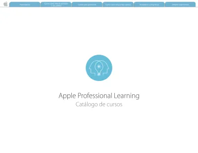 Apple Professional Learning Catálogo de cursos