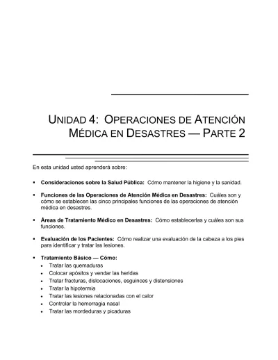 Entablillado Anatómico - UNIDAD 4: OPERACIONES DE ATENCIÓN MÉDICA EN ...