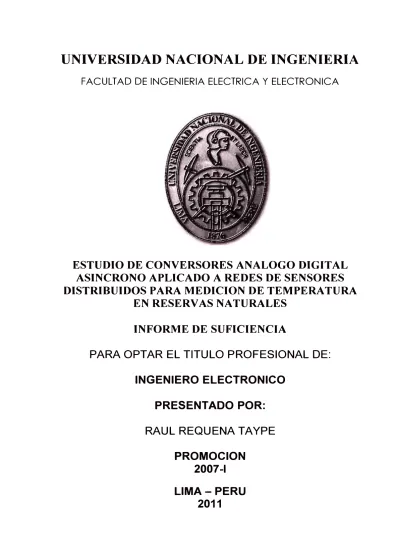 Muestreo no uniforme - Estudio de conversores análogo digital asíncrono ...