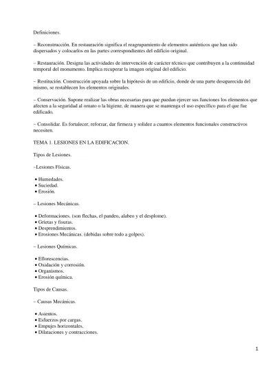 Definiciones. Consolidar. Es fortalecer, reforzar, dar firmeza y ...
