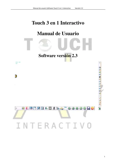 Touch 3 en 1 Interactivo. Manual de Usuario