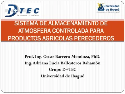 SISTEMA DE ALMACENAMIENTO DE ATMOSFERA CONTROLADA PARA PRODUCTOS ...