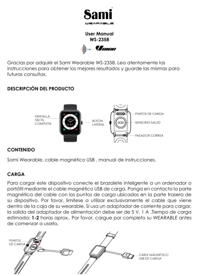 WEARABLE. User Manual WS-2358