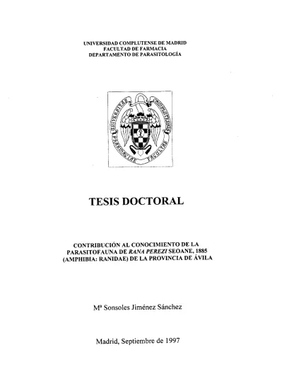 FAMILIA OPALINIDAE CLAUS, - REVISIÓN BIBLIOGRAFICA DE OPALÍNIDOS