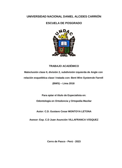 Maloclusión clase II, división 2, subdivisión izquierda de Angle con ...