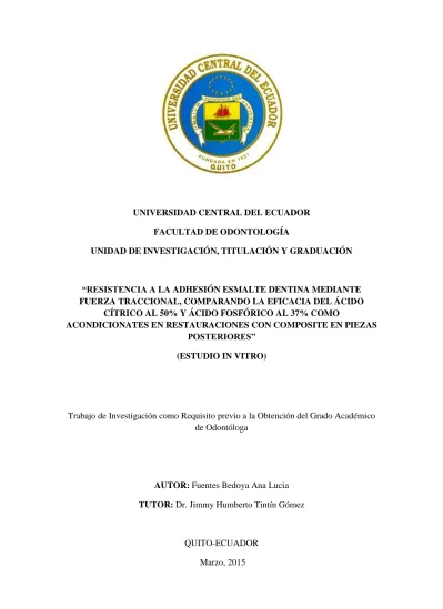 Barrillo Dentinario - Adhesión de tejidos dentarios