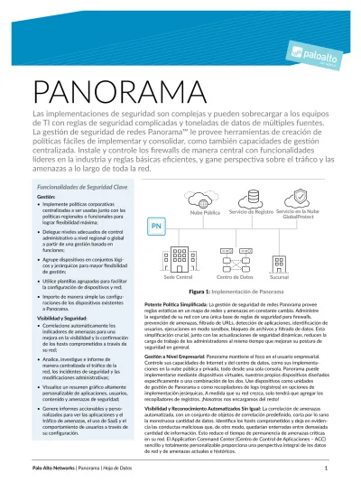 PANORAMA. Funcionalidades de Seguridad Clave. Figura 1: Implementación ...
