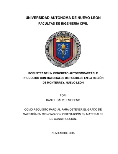 Robustez de un concreto autocompactable producido con materiales ...