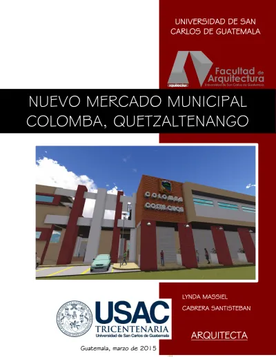 Nuevo mercado municipal Colomba, Quetzaltenango.