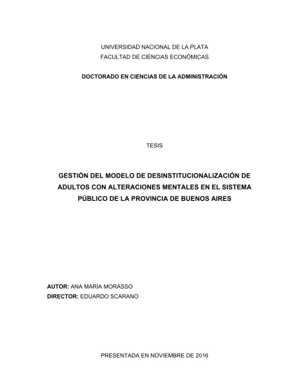 LA INSTITUCIÓN PSIQUIÁTRICA: EVOLUCIÓN DEL MODELO ASILAR