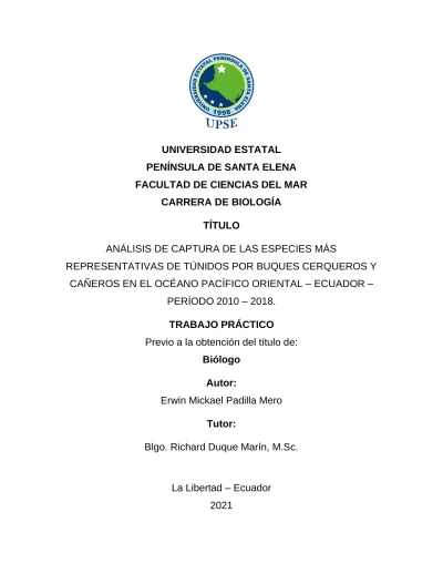 Bonito (Sarda spp.) - Características de los túnidos estudiados
