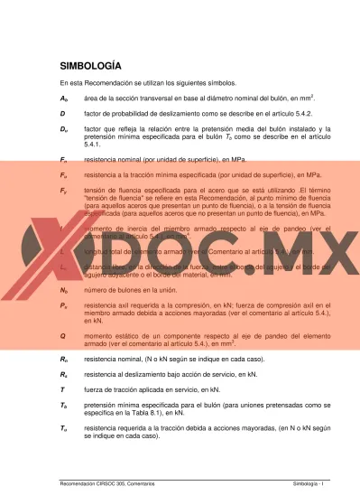 En esta Recomendación se utilizan los siguientes símbolos. resistencia ...