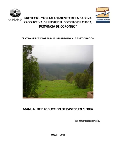 Sistema de pastoreo rotacional intensivo - MANEJO DE PASTURAS