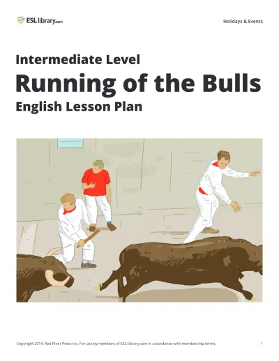 San Fermín lesson plan pdf