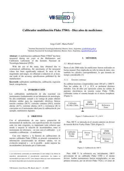 Calibrador multifunción Fluke 5700A - Diez años de mediciones