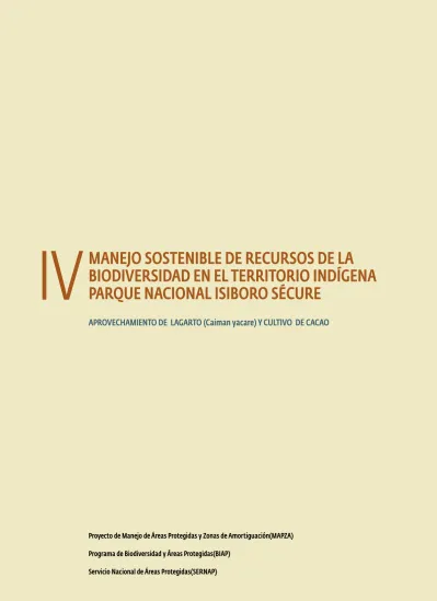SOSTENIBLE DE RECURSOS DE LA BIODIVERSIDAD EN EL TERRITORIO INDÍGENA ...
