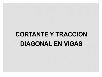 Concreto Armado_Cortante y Traccion Diagonal en Vigas