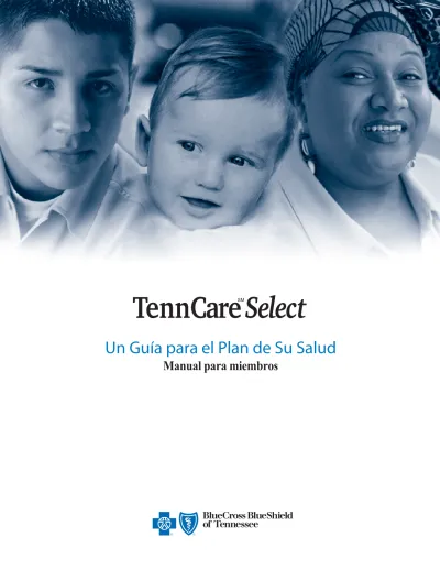 Costos de TennCareSelect - Un Guía para el Plan de Su Salud. Manual ...