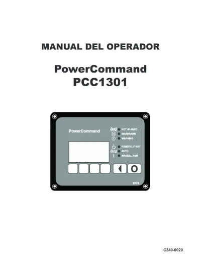Manual Power ComandCummins1301 en Español