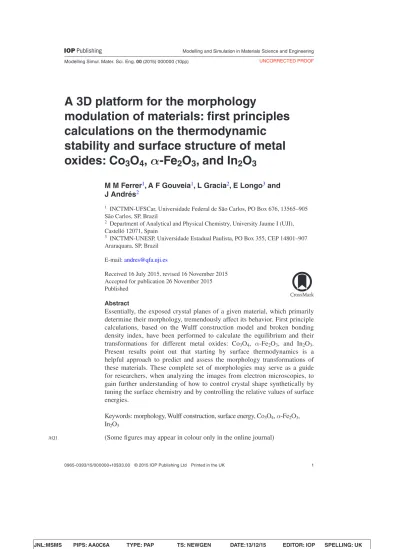 A 3D platform for the morphology modulation of materials: first ...