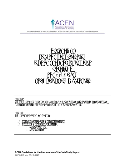 GUIDELINES FOR THE PREPARATION OF THE SELF-STUDY REPORT UTILIZING THE ...