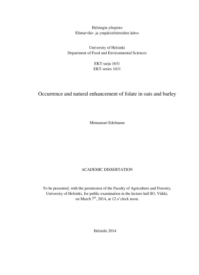 Folate production by bacteria and yeasts - Folate production by microbes