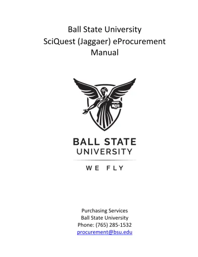 Payment Request Forms - Ball State University SciQuest (Jaggaer ...