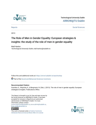 Conclusion and recommendations - Gender-based violence, men and gender ...
